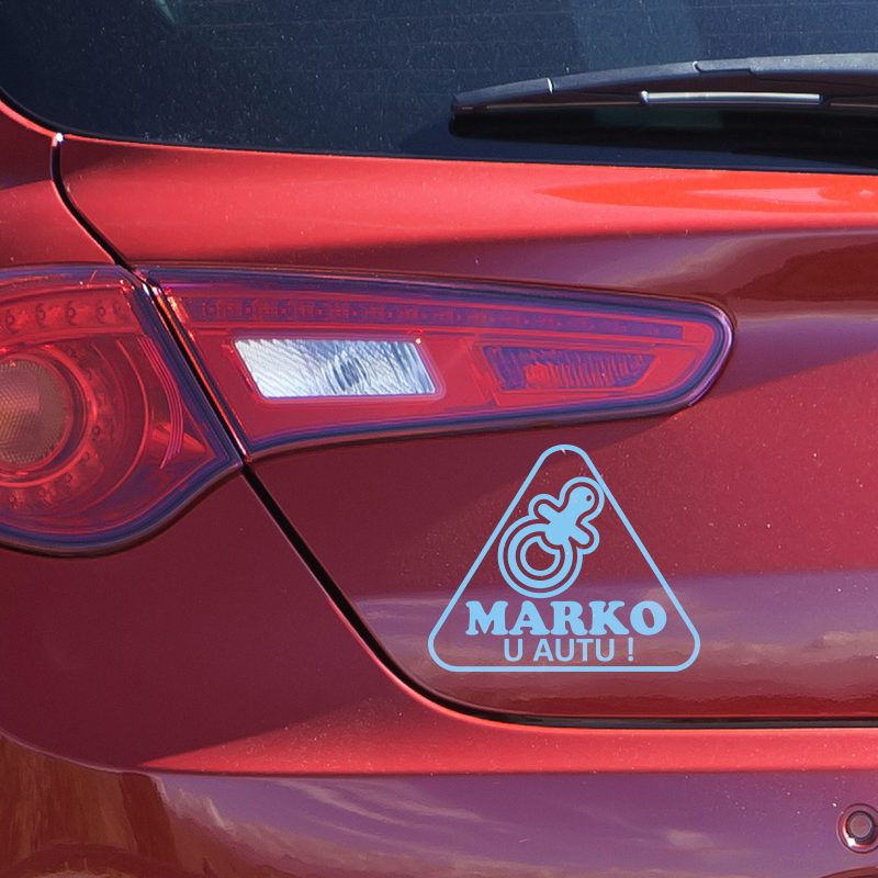 Naljepnica Beba u autu - duda - Nuvola design