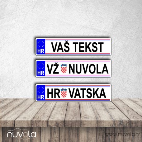 Tablice (registracije) personalizirane – Nuvola design